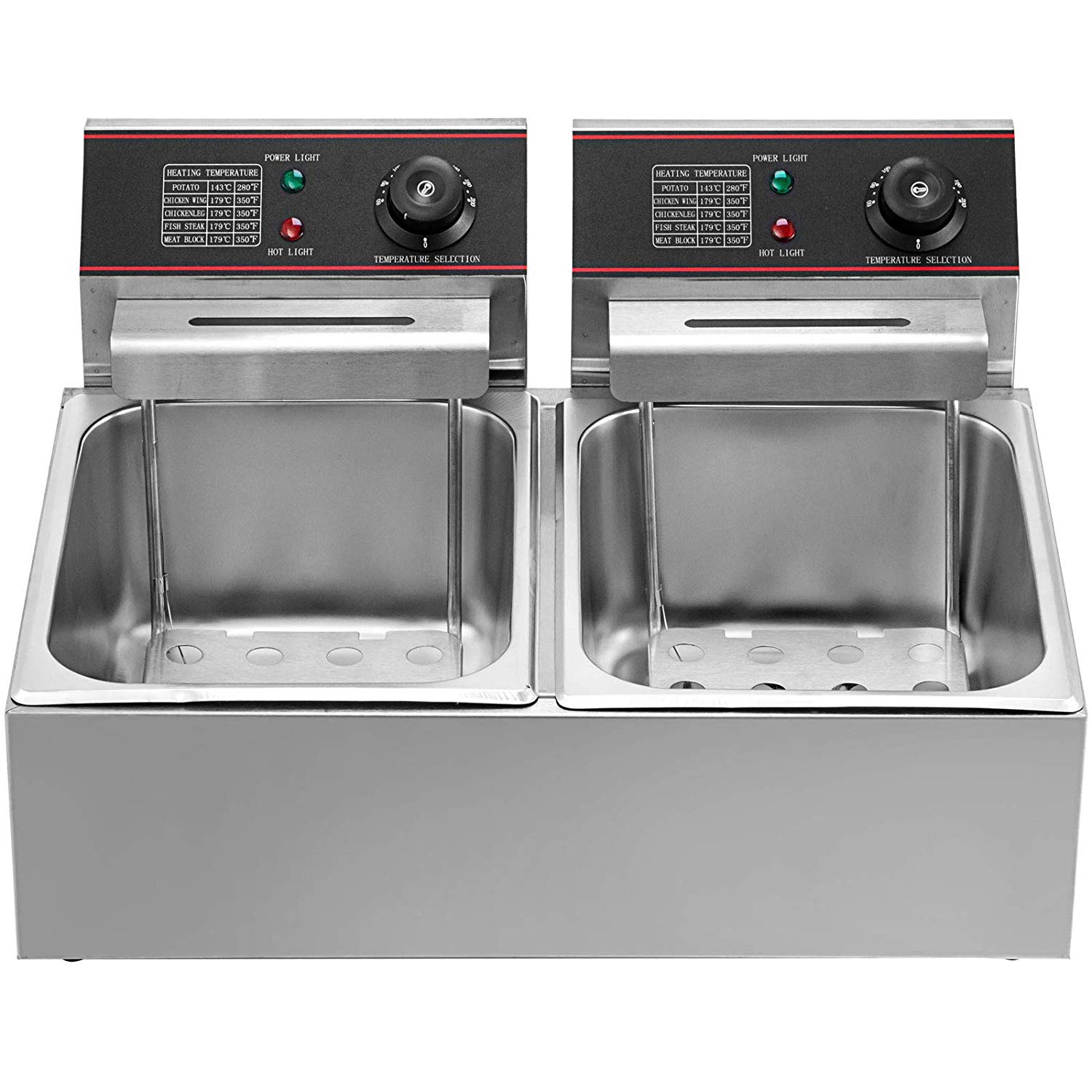 Imported - Best Quality Commercially Double Deep Fryer | 2 Tank 2 Basket
