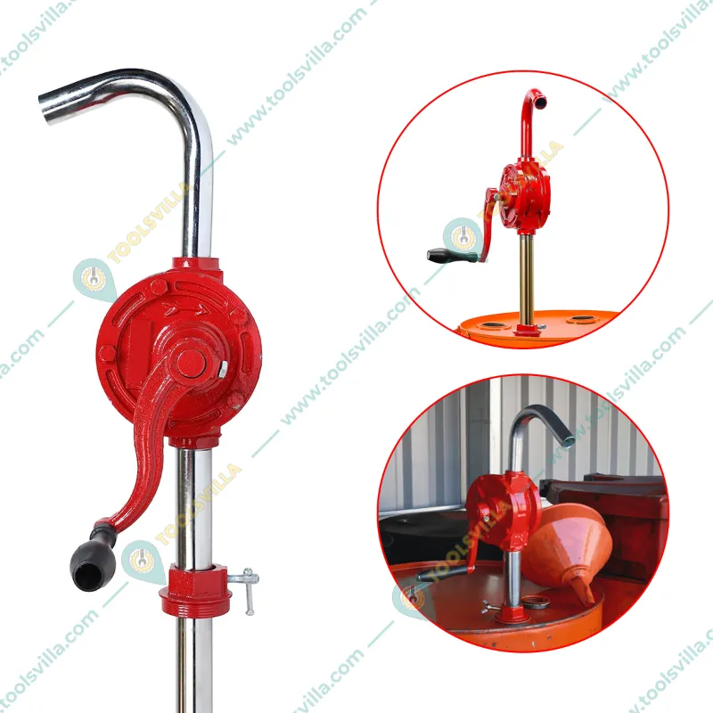 1 inch Medium Rotary Barrel Pump With Chrome Pipe