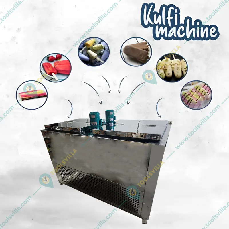 Commercial 10 Moulds Kulfi Making Machine, with SS Body