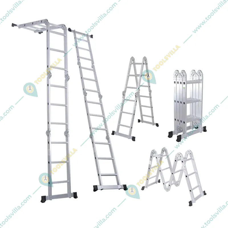 Heavy Duty 4 x 3 Foldable 12 Steps Multipurpose Ladder With 1 Year Warranty