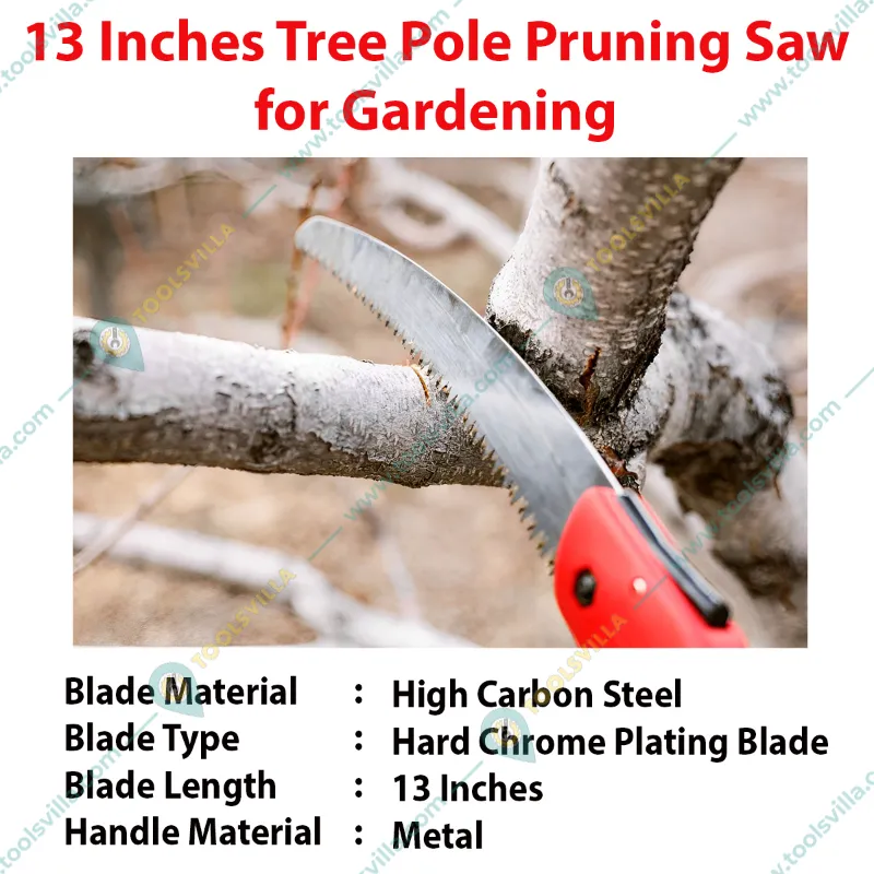 13 Inches Tree Pole Pruning Saw for Gardening