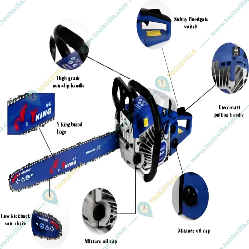 22 inch 2 stroke petrol operated chain saw