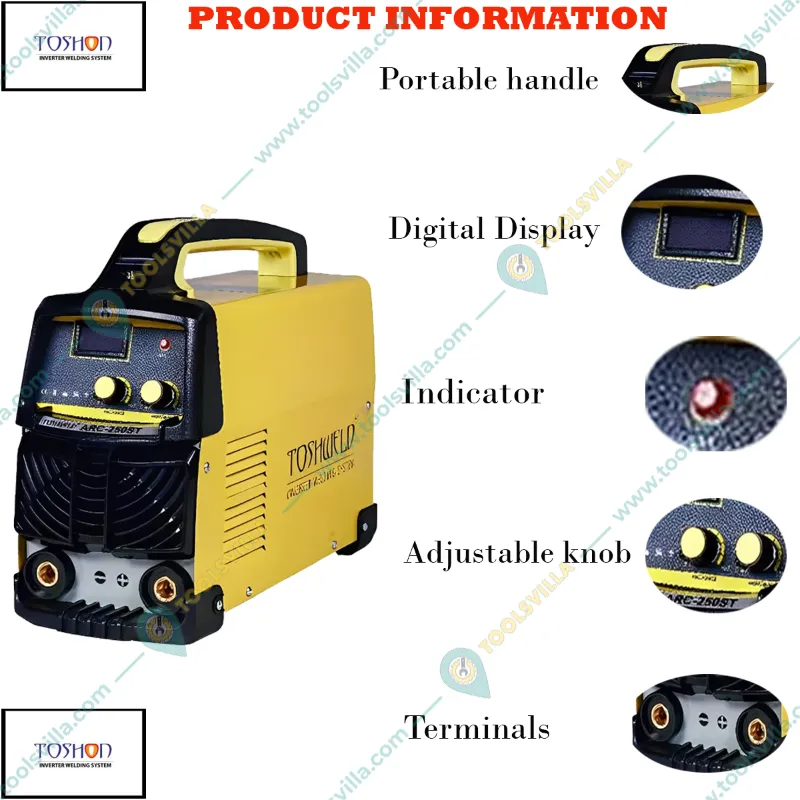 Toshweld ARC 250 ST Single Phase Mosfet Welding Machine, 250 Amp.