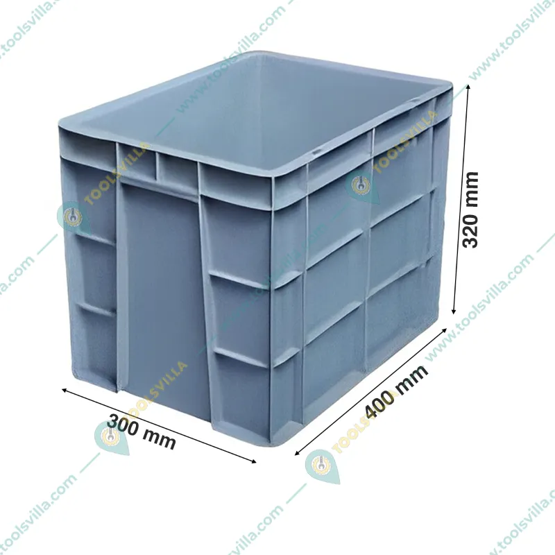 Premium Quality 29 Liter 400x300x320 mm Rectangular Crate, Pack of 6