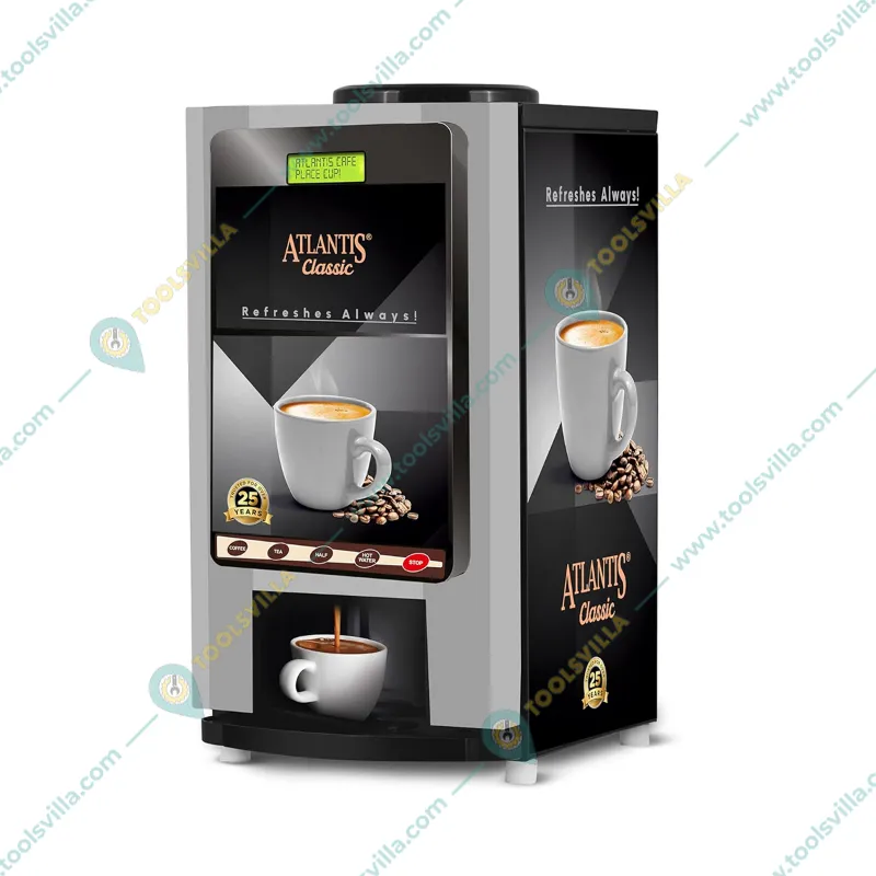 Atlantis Classic - 2 Lane Tea Coffee Vending Machine – 3 Ltrs Hot Tank