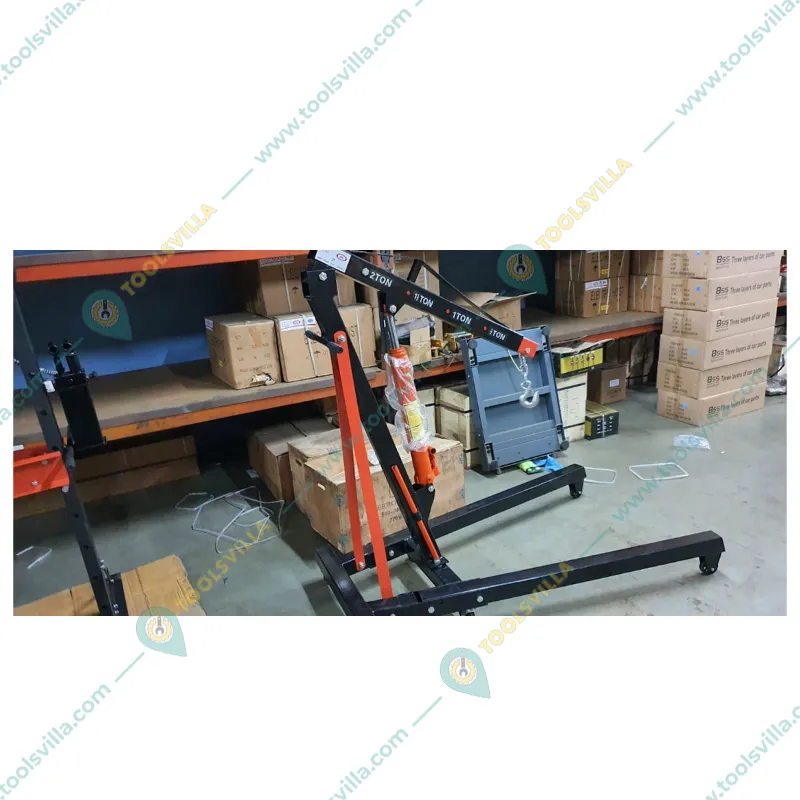 HT 2 Ton Capacity Hydraulic Floor/Engine Crane With 2450 mm Maximum ...