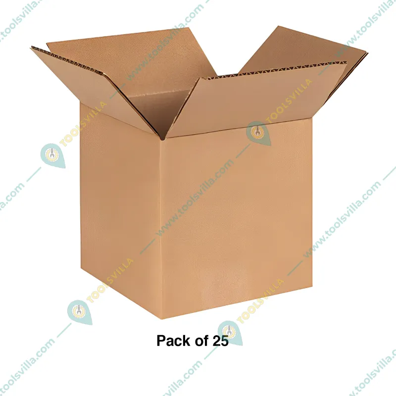 Corrugated 3 Ply Brown Packaging Box, 13x8x7 inch
