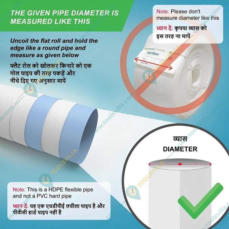 30 Meter Laminated Woven Lay Flat Tube Lapeta Pipe