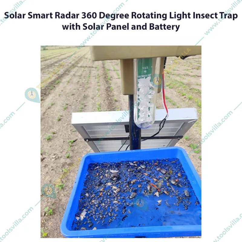 Solar Smart Radar 360 Degree Rotating Light Insect Trap with Solar ...
