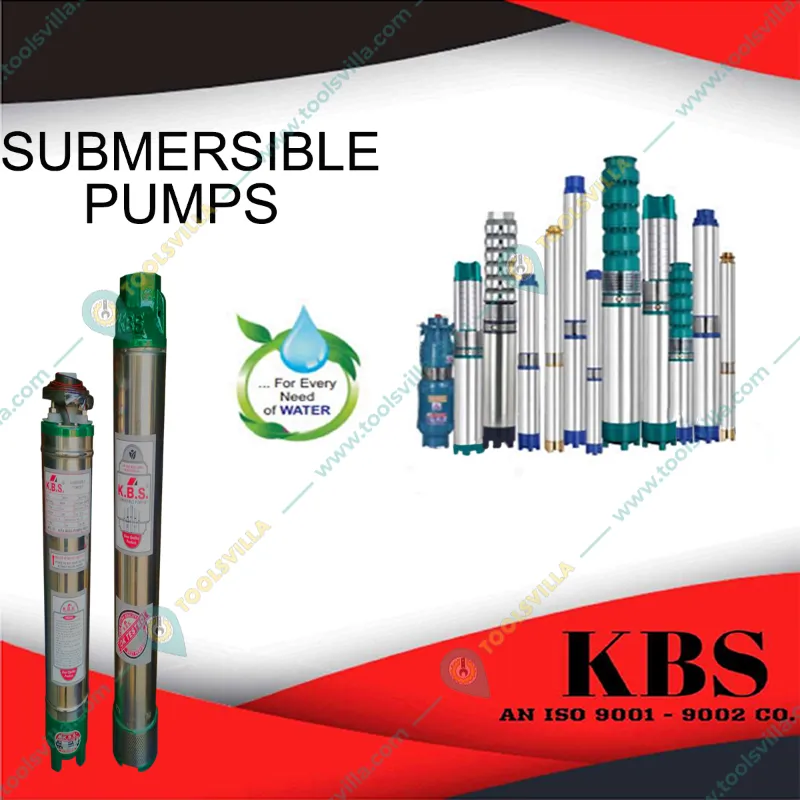 KBS 3Hp 15 Stage(4") V4 1Ph Water Cooled Submersible Pump With CP, 30m ...
