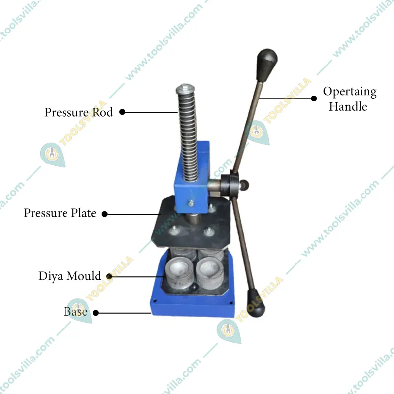 Generic ( Made in India ) - Made in India Manual 4-Cow Dung Diya Making ...