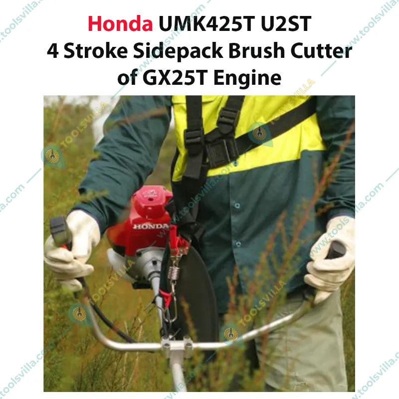 HONDA - Honda UMK425T U2ST, 4 Stroke Sidepack Brush Cutter of GX25T Engine