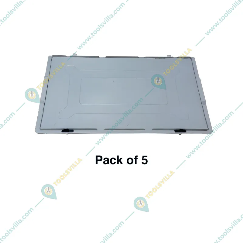 Premium Quality 500x325 mm Plastic Crate Lid, Pack of 5