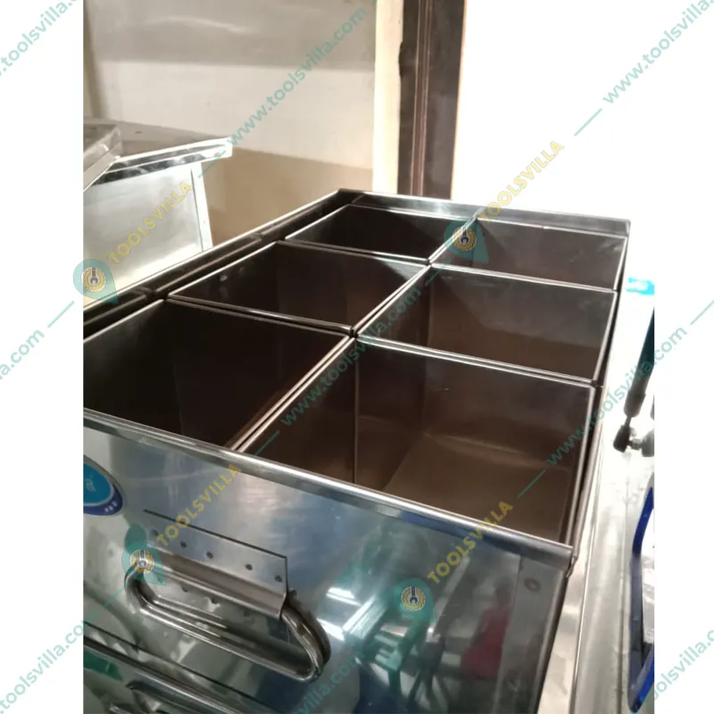Commercial 6 Compartment SS Masala Peti or Containers