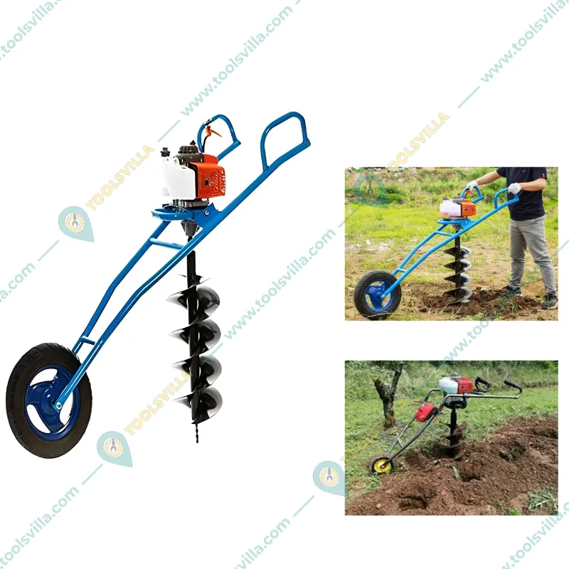 Greenleaf 63-cc Trolley Type Earth Auger with 4 inch Auger Bit