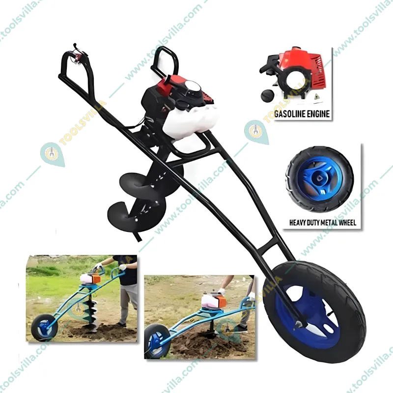 Greenleaf 63-cc Trolley Type Earth Auger with 4 inch Auger Bit