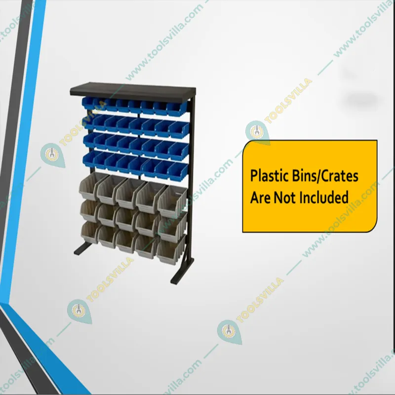 Suwas Trolley 5 Shelves Powder Coated Finish Bin Storage Rack Without ...