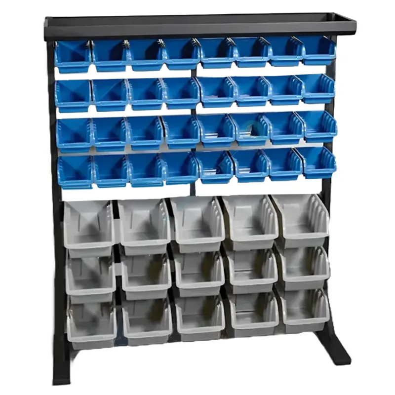 Suwas Trolley 5 Shelves Powder Coated Finish Bin Storage Rack Without ...