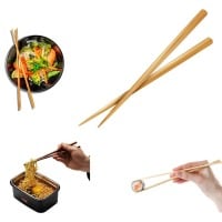 9 inch Natural Wooden Chopstick (Pack of 3)