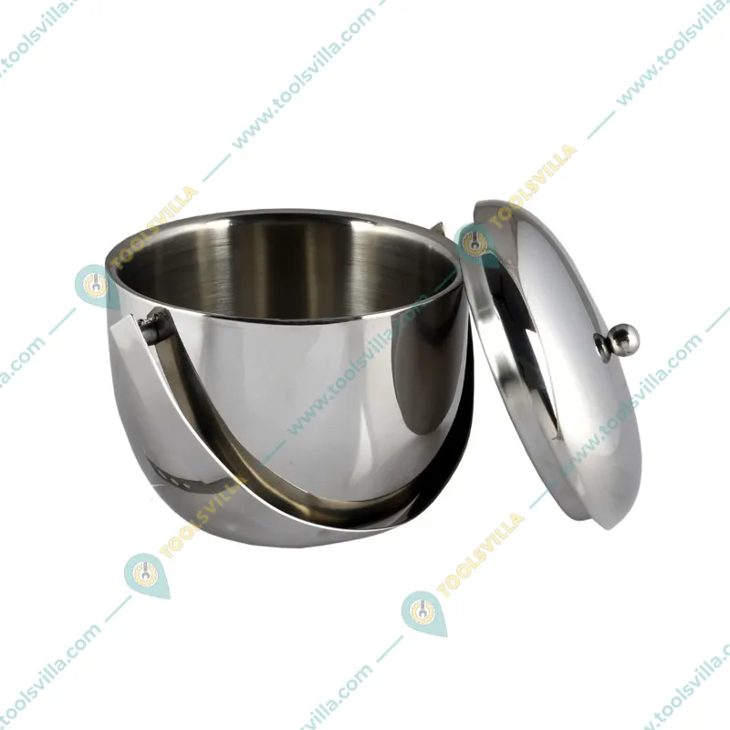 Apple Shaped Ice Bucket Stainless Steel Double Wall Insulated