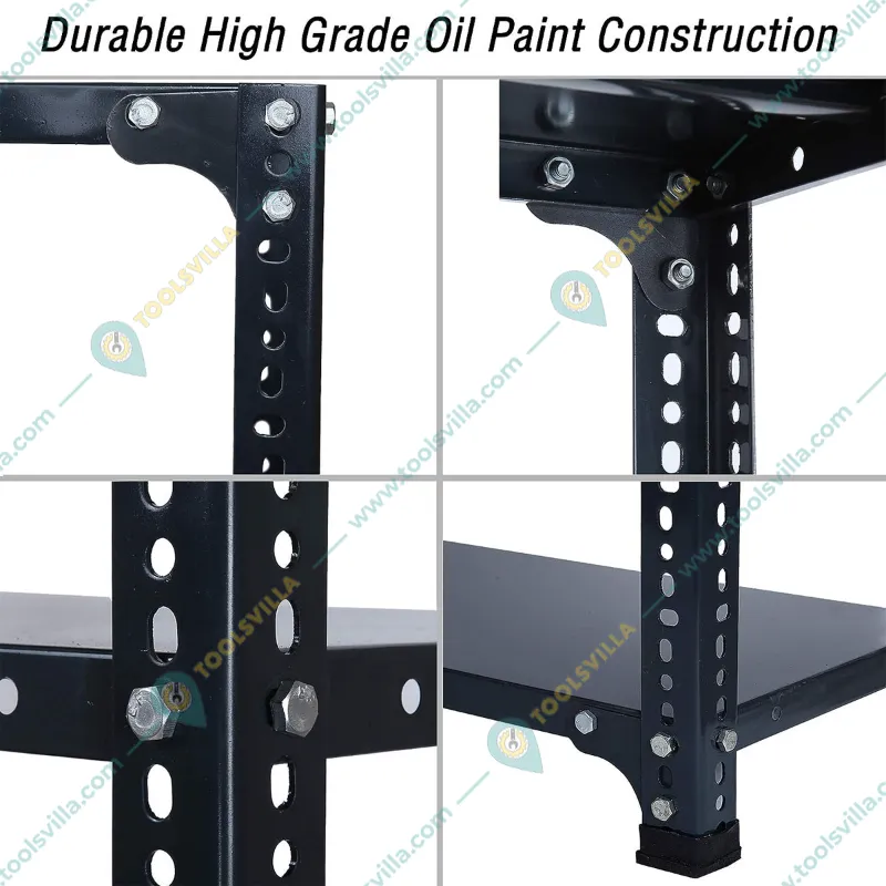 Alija 48 x 35 x 12 Inch 5 Shelves Multipurpose Storage Rack (22 Gauge ...