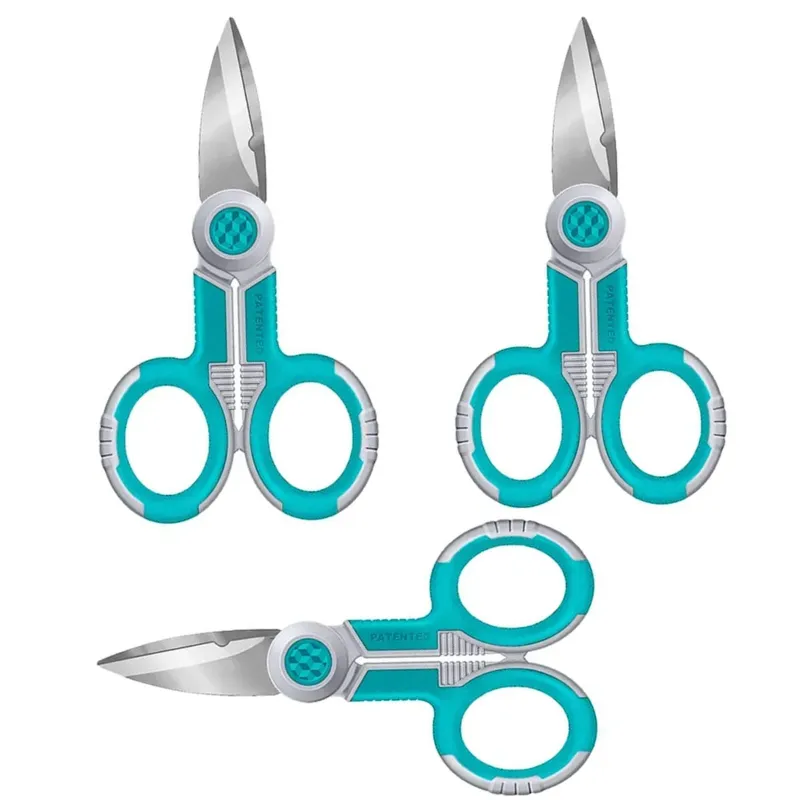 Total 5.5 Inch / 145 mm Electrician's Scissors (THT1155871) Pack of 3