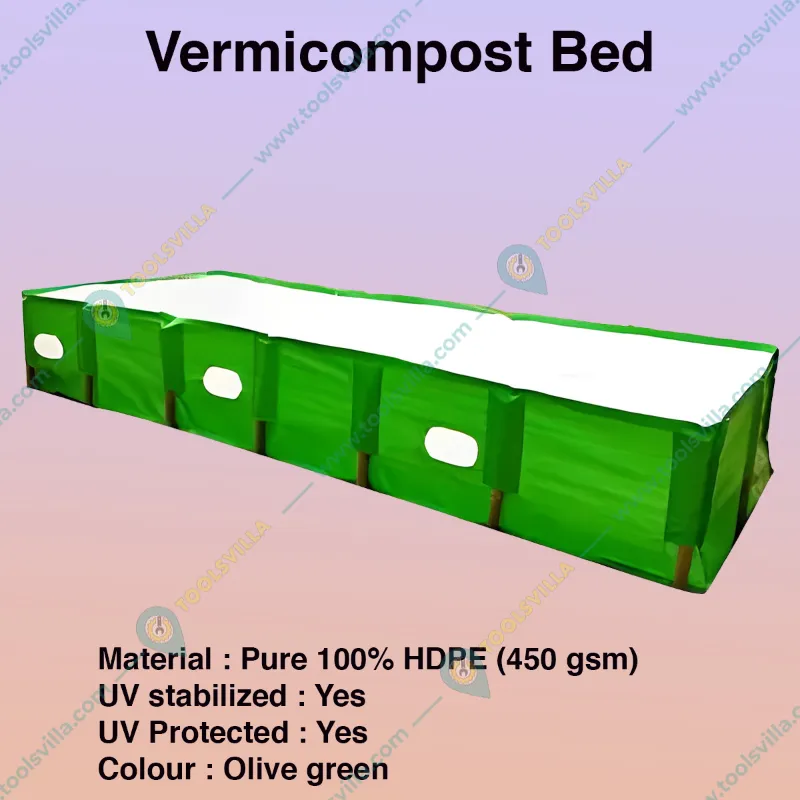 Vermicompost Bed for Agriculture Uses, HDPE Material