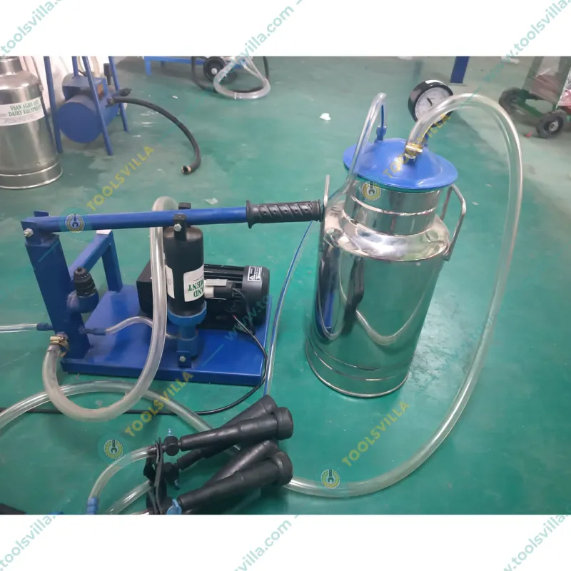 VSAN Agro Commercial 0.25 HP Hand and Motor Operated Milking Machine ...