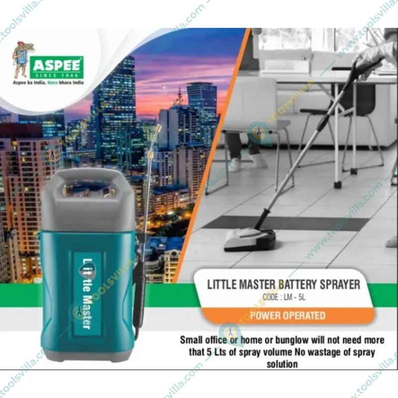 ASPEE - Aspee LM5 Little Master 5 Liter Battery Sprayer With High Quality Body Material
