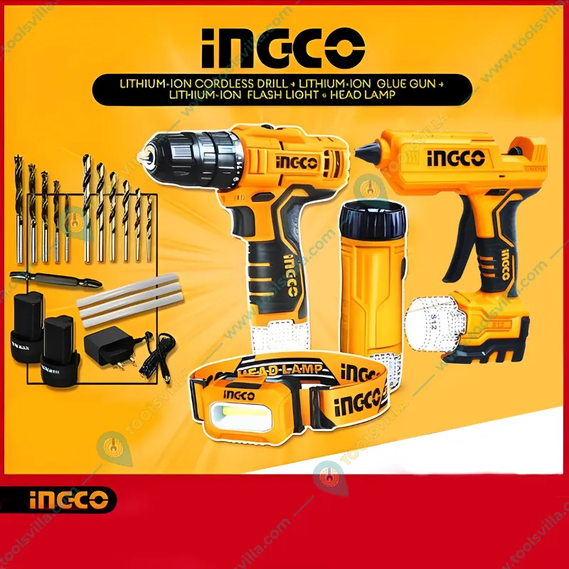 Ingco 20V Cordless Tool Combo Pack (COSLI22121)