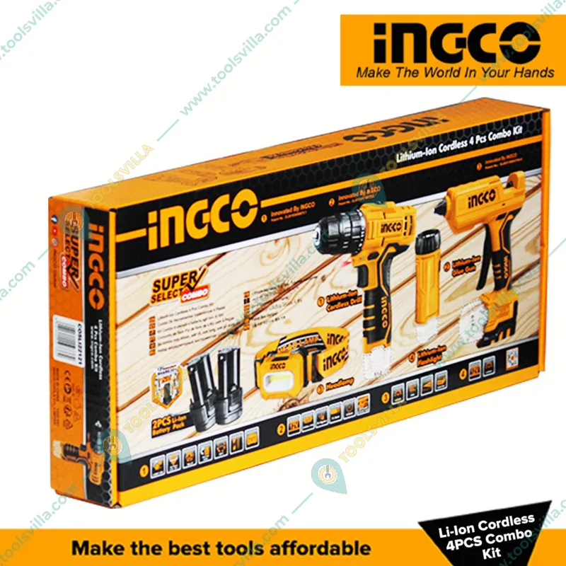 Ingco 20V Cordless Tool Combo Pack (COSLI22121)