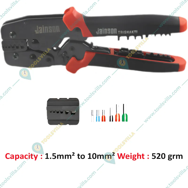 Jainson Insulated/ Non-Insulated & End Sealing Ferrules Crimping Plier ...