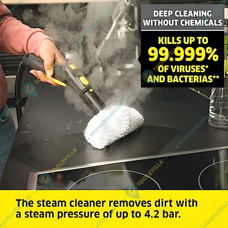 Karcher Highly Advanced 2200 Watt Steam Cleaner with new technology