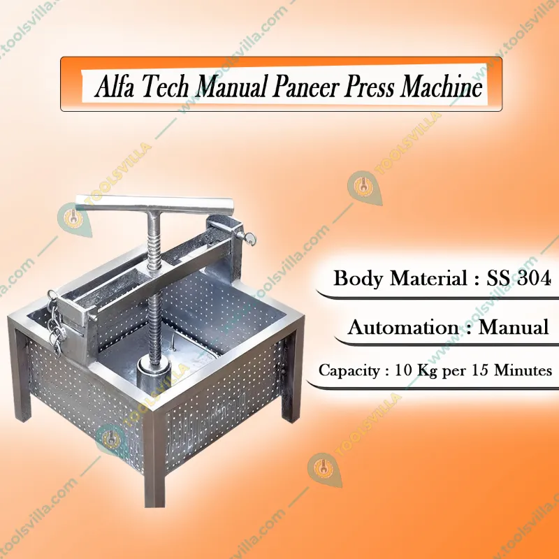 Manual Paneer Press Machine, 10 Kg per 15 Minutes