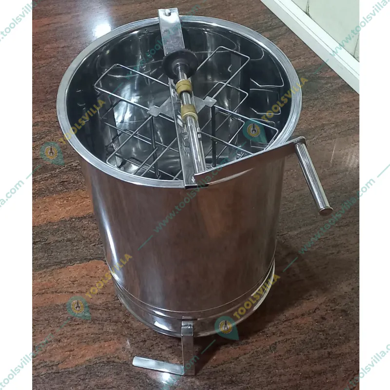 6 kg Manual Honey Extractor, Stainless Steel Material