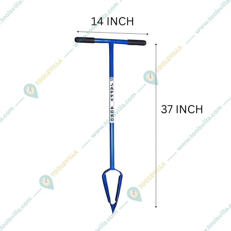 Post Hand Hole Auger with Non-Slip T-Handle, 5 inch Dia