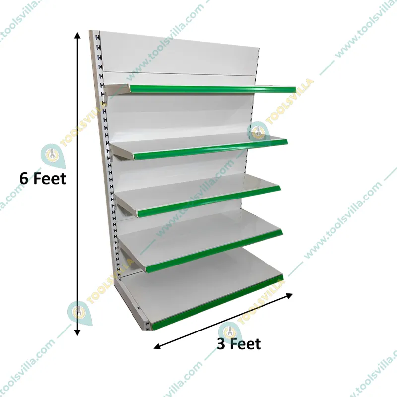 Premium Quality 6 x 3 Feet 5 Shelves Display Rack