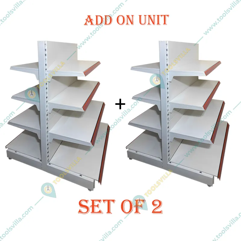 Premium Quality 5 x 3 Feet 8 Shelves Double Sided Rack