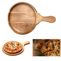 Round Shape 12 inch Wooden Pizza Serving Bat