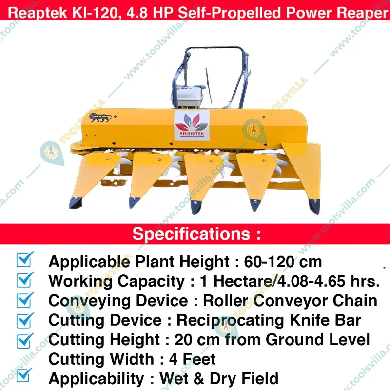 4.8 HP Self-Propelled Power Reaper