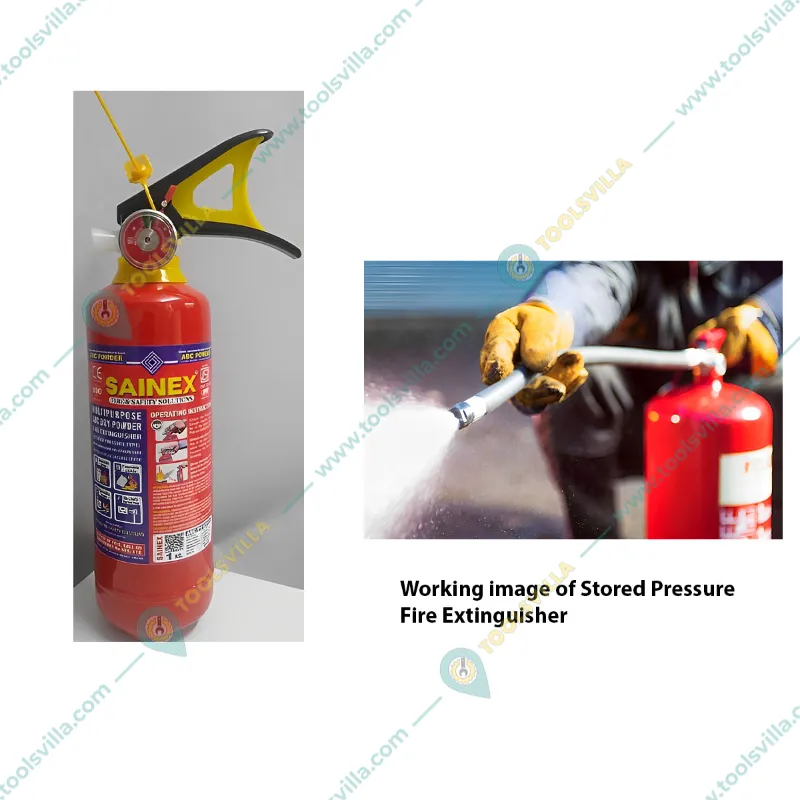 Sainex Dry Powder Stored Pressure Fire Extinguisher, Capacity 1 kg (BC/ABC)