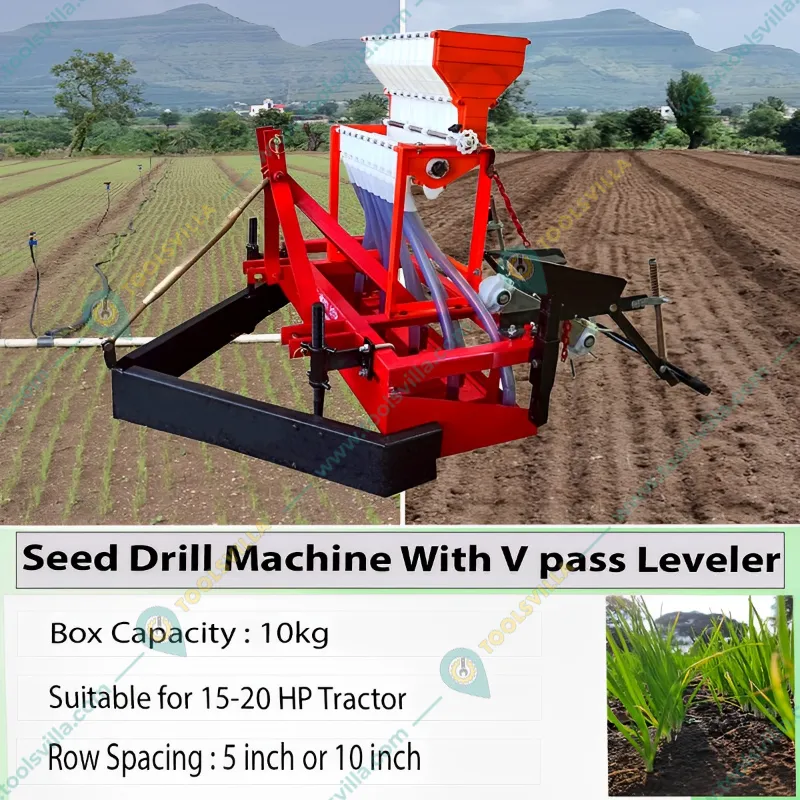 Heavy Duty 9 Tyne Seed Drill Machine
