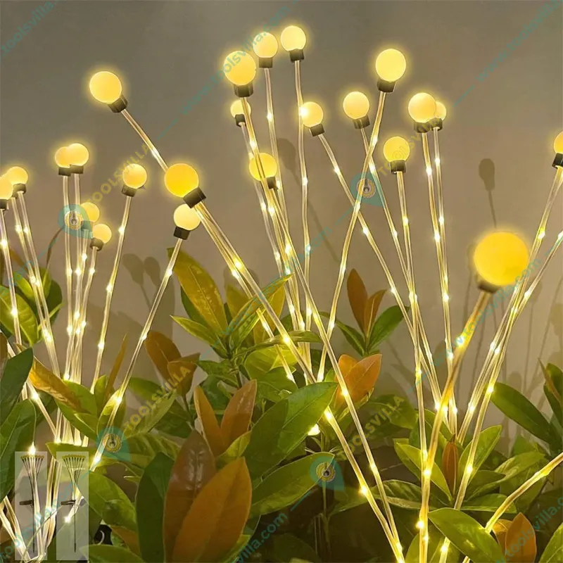 GIGAWATTS GW-504 8 LED Solar Firefly Light with 2V Panel 600mAh Ni-MH Battery for Garden Lawn ...