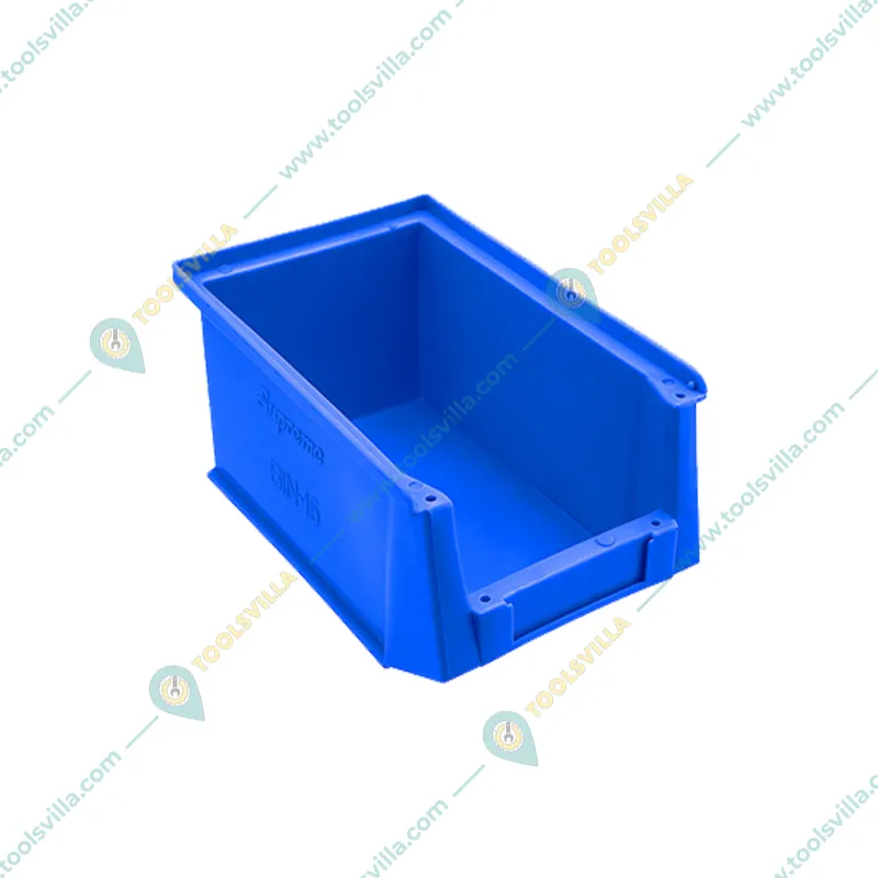 Supreme 200x126x100 mm Blue Premium Plastic Storage Bin (BIN-15)-Pack of 10