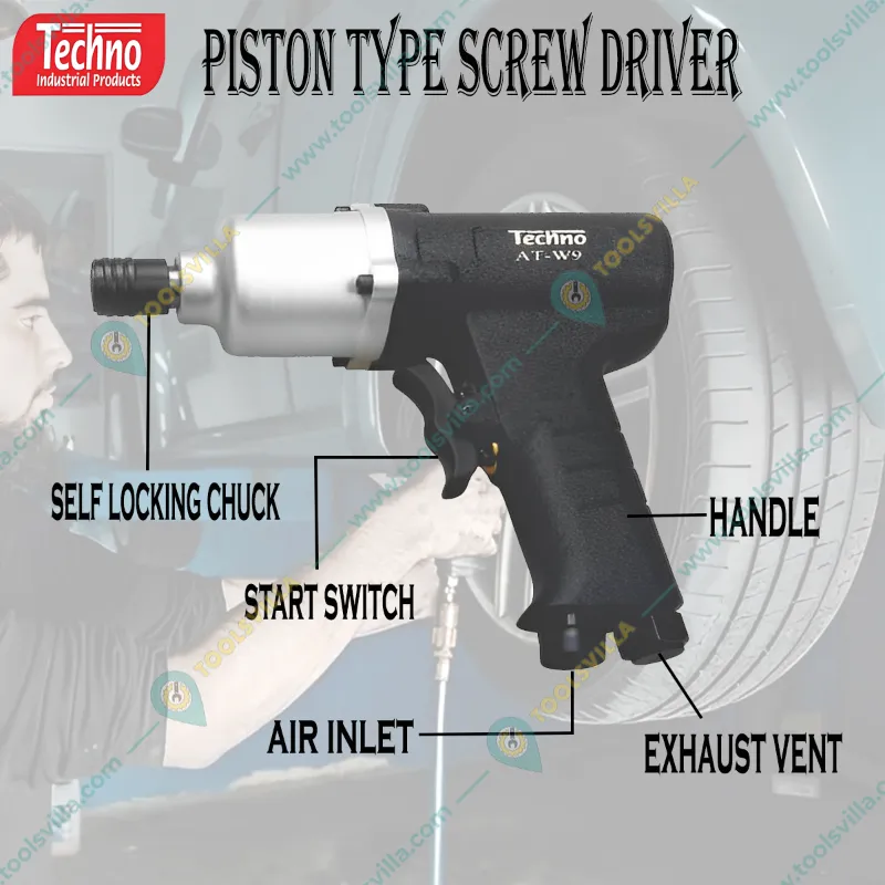 Techno 1/4 inch Piston Type Professional Screw Driver