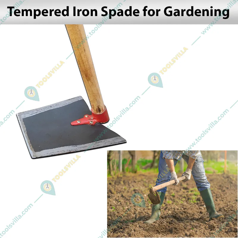 Tempered Iron Spade for Gardening (Kassi, Hoe, Shovel)