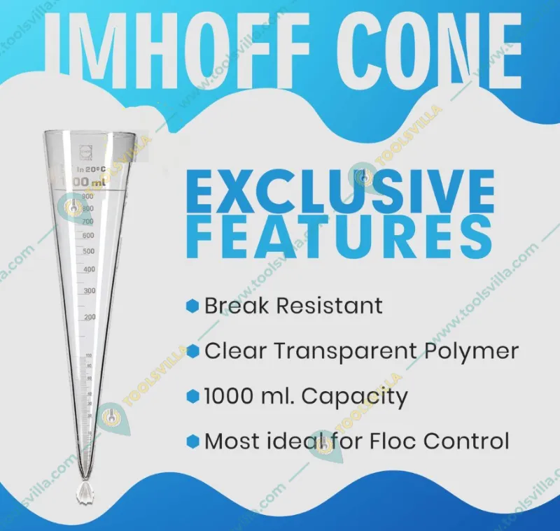 Unbreakable Imhoff Cone Polycarbonate Pack of 2