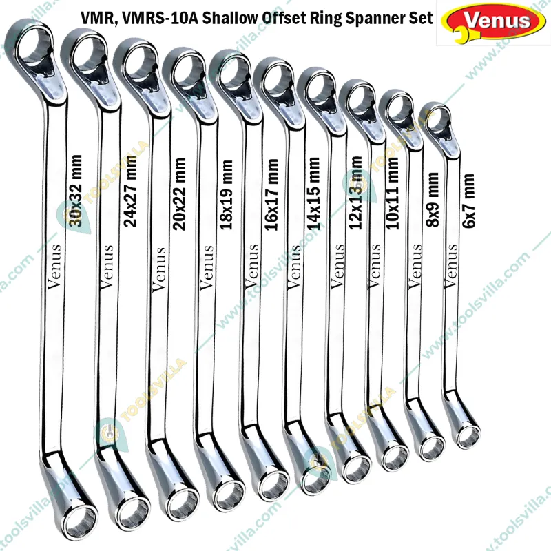 Venus VMR, VMRS-10A Shallow Offset Ring Spanner Set