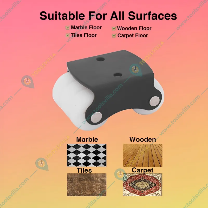 Ackwheel (A-59) Premium Quality Plate type 43mm Height Steel & Plastics ...