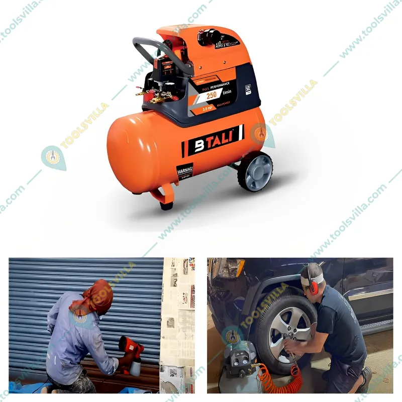 BTALI 50 Litres Air Compressor With 3 HP Motor, 115 psi Max. Pressure ...